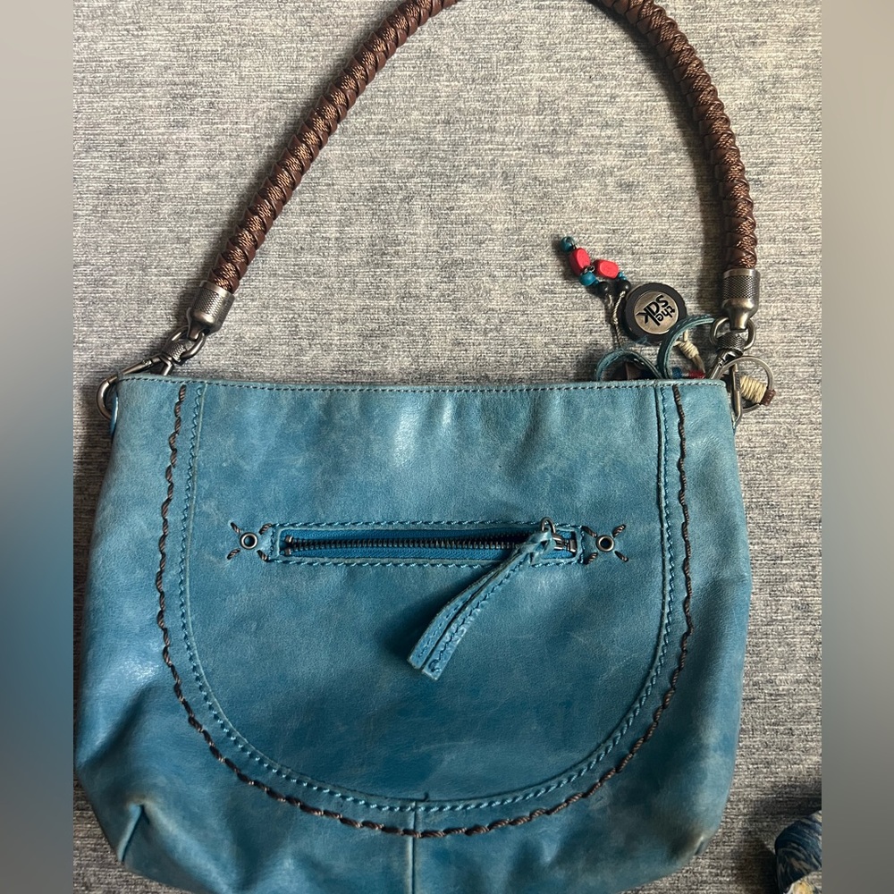 The Sak Indio Robin Egg Blue Demi Shoulder Bag - Gem